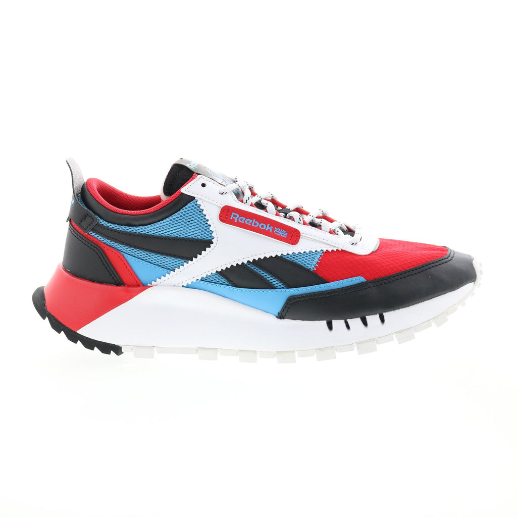 Reebok Classic Leather Legacy Mens Red Mesh Lifestyle Sneakers Shoes ...