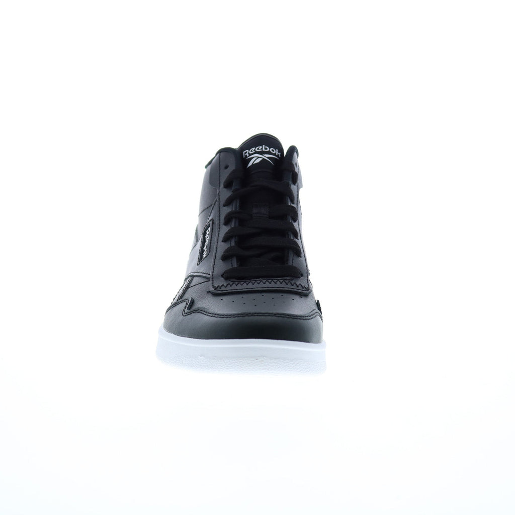 Reebok Club High Top Womens Black Leather Lifestyle Sneakers Shoes ...