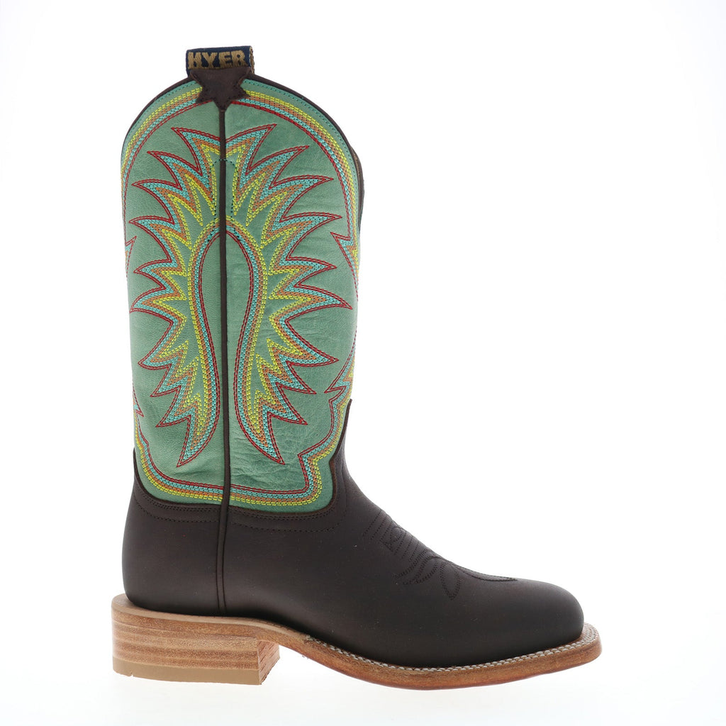 Hyer Spring Hill 11" HW41006 Womens Brown Cowhide Leather Western Cowb ...