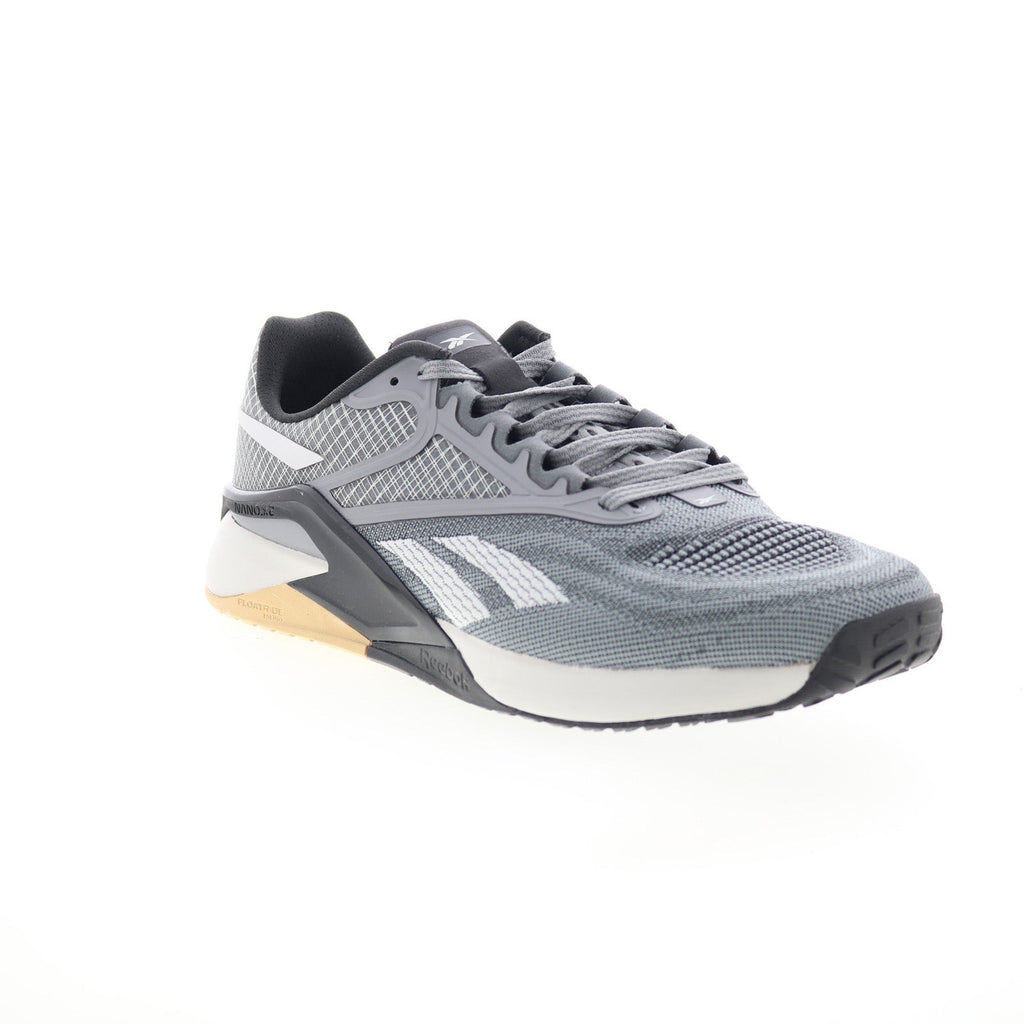 Reebok Nano X2 Mens Gray Canvas Athletic Cross Training Shoes - Ruze Shoes
