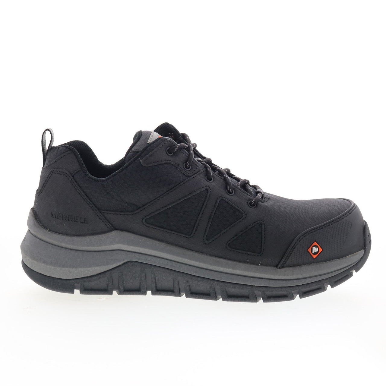 Merrell Fullbench Speed CF Carbon Toe Mens Black Work & Safety Shoes ...