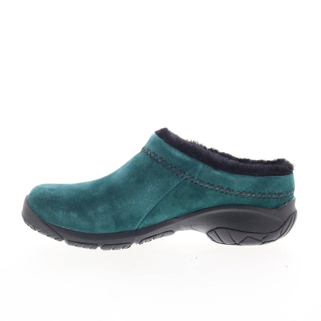 Merrell Encore Ice 4 J004874 Womens Green Suede Slip On Clog Flats Sho ...