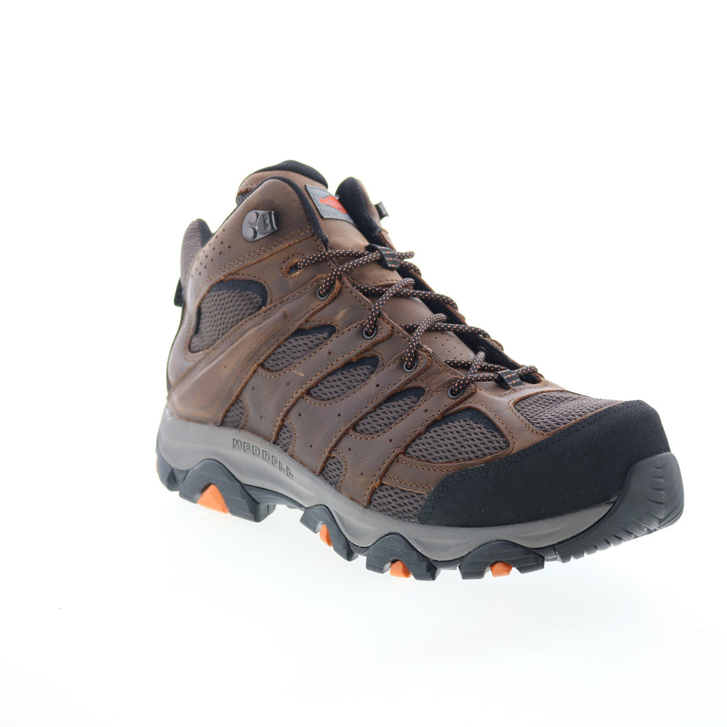Merrell Moab Vertex 2 Mid WP Carbon Fiber Mens Brown Work & Safety Boo ...