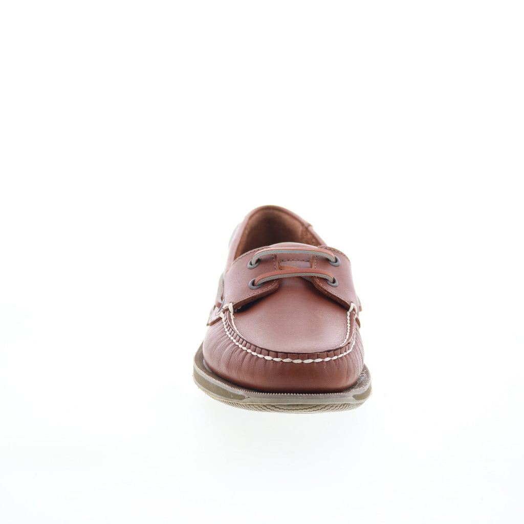 Rockport Perth K55031 Mens Brown Wide Leather Loafers & Slip Ons Boat ...