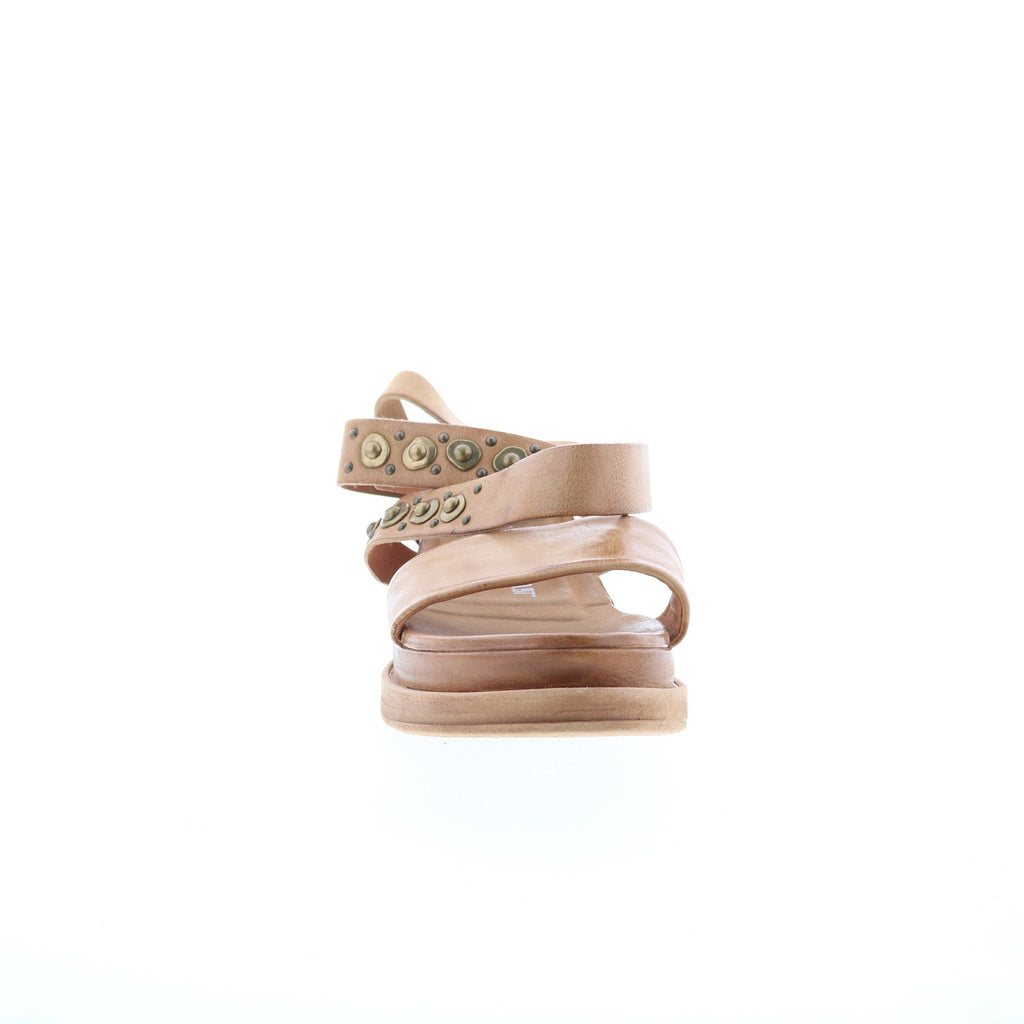A.S. 98 Larkie Womens Brown Leather Hook & Loop Platform Sandals Shoes ...