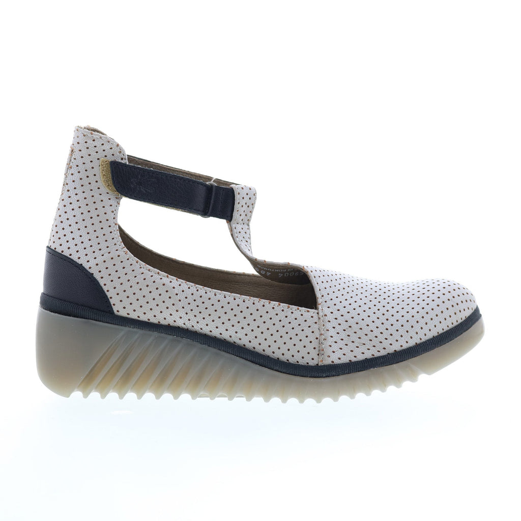 Fly London Leda LEDA359FLY-004 Womens Gray Leather Strap Wedges Sandal ...