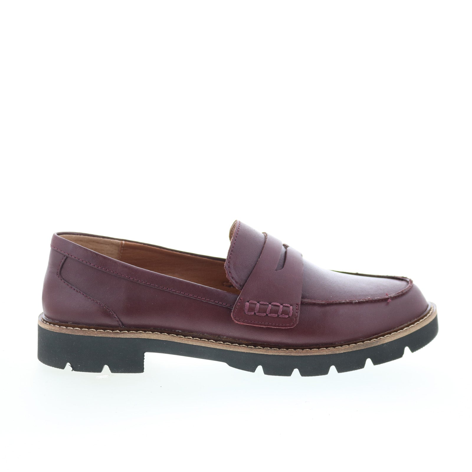 Aetrex Collette LL109W Womens Burgundy Leather Loafers & Slip Ons Penn ...