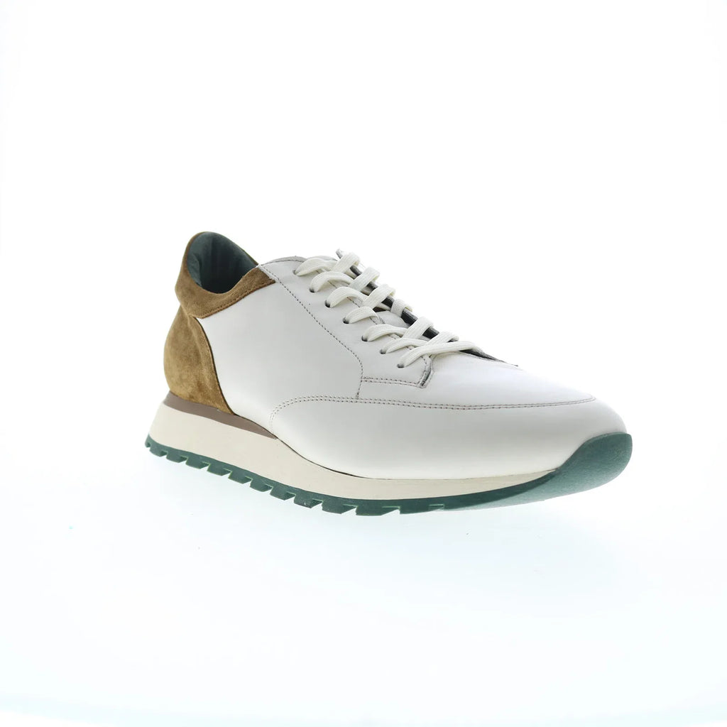 Pastori by Di Bianco Lucius Nappa Suede Ivory Mens Beige Sneakers Shoe ...