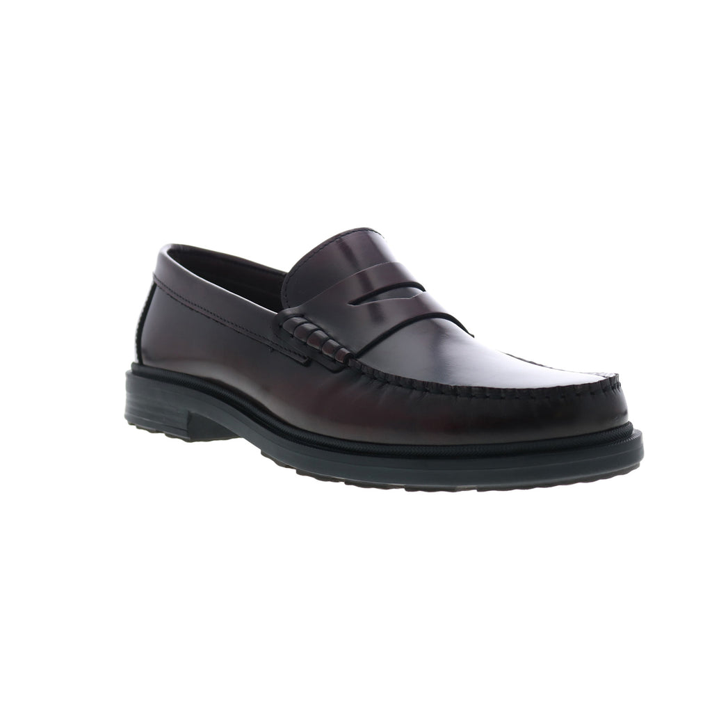 Bruno Magli Mello MB3MELJ0 Mens Burgundy Loafers & Slip Ons Penny Shoe ...