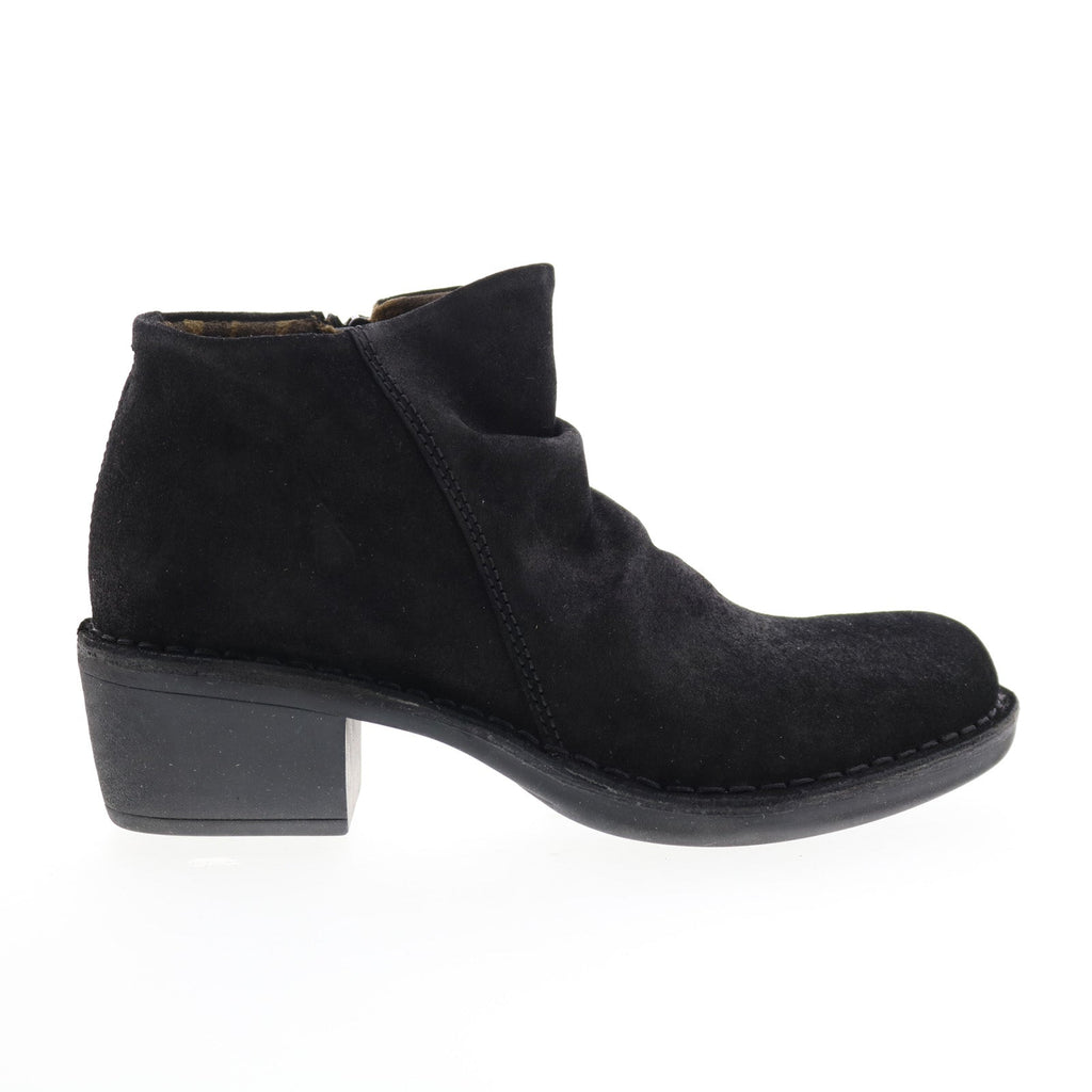 Fly London Merk MERK093FLY-005 Womens Black Leather Ankle & Booties Bo ...