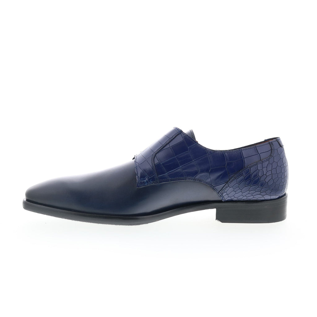 Mezlan Mez140 Mens Blue Leather Loafers & Slip Ons Casual Shoes - Ruze ...