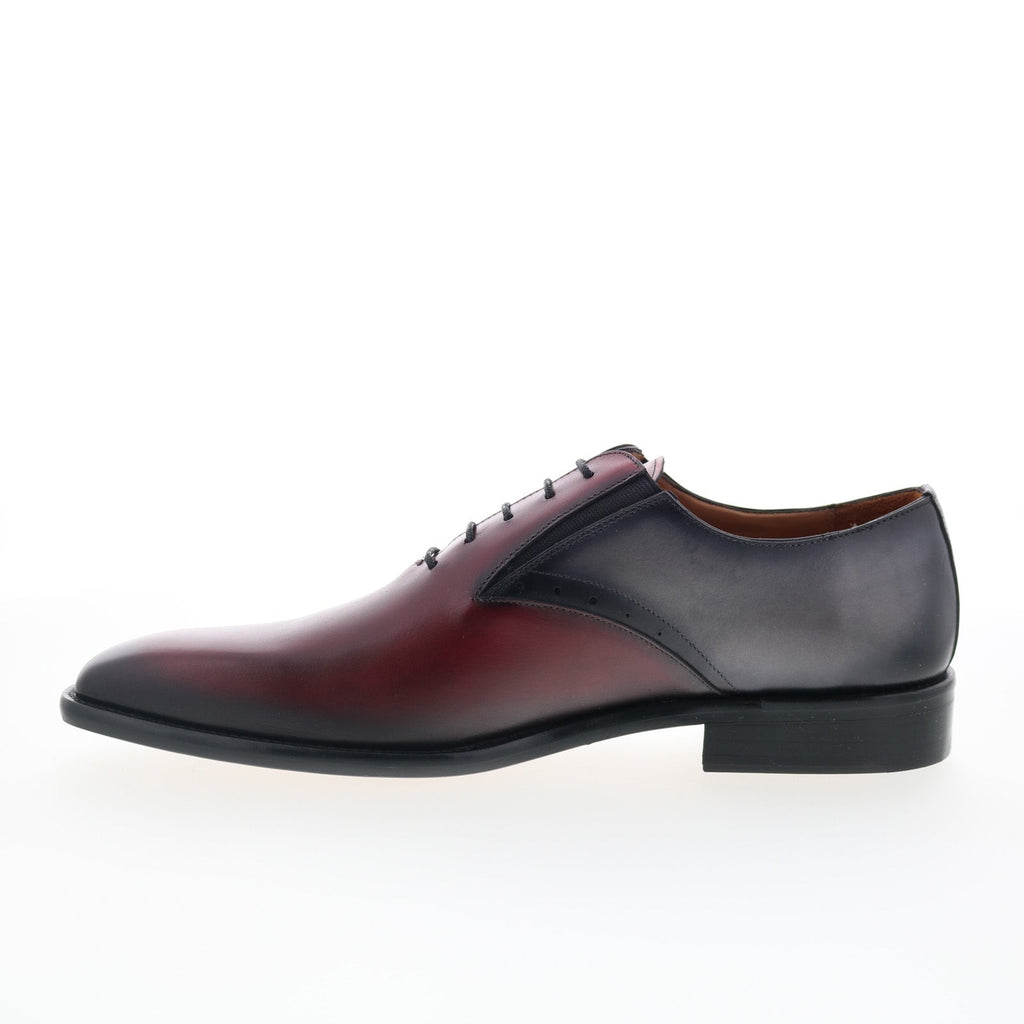 Mezlan Mez280 Mens Burgundy Leather Oxfords & Lace Ups Plain Toe Shoes ...