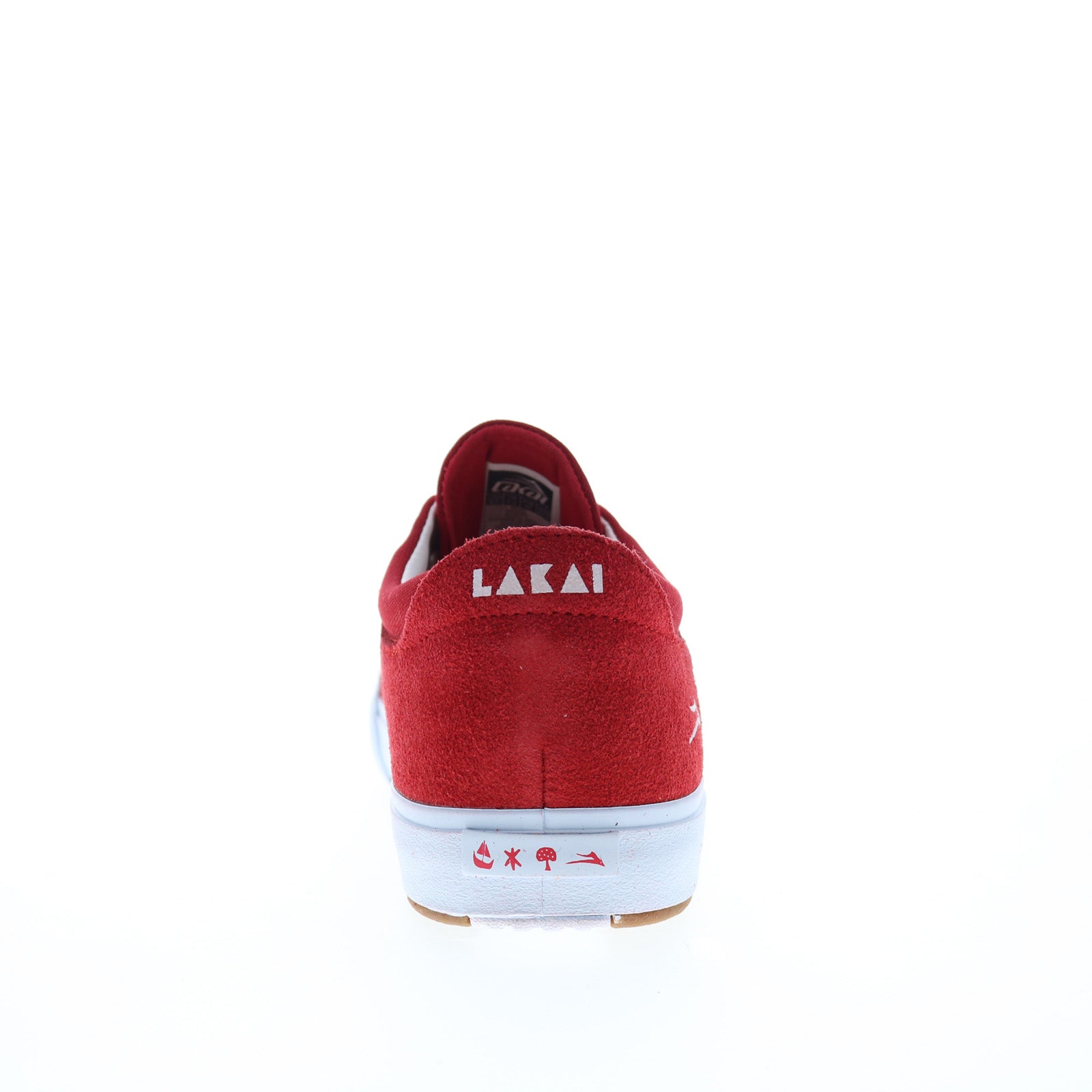 Lakai Wilkins MS2240233A00 Mens Red Suede Skate Inspired Sneakers Shoe ...