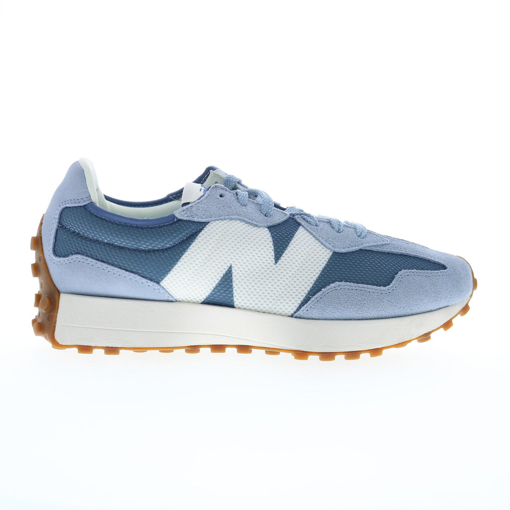 New Balance 327 MS327MQ Mens Blue Canvas Lace Up Lifestyle Sneakers Sh ...