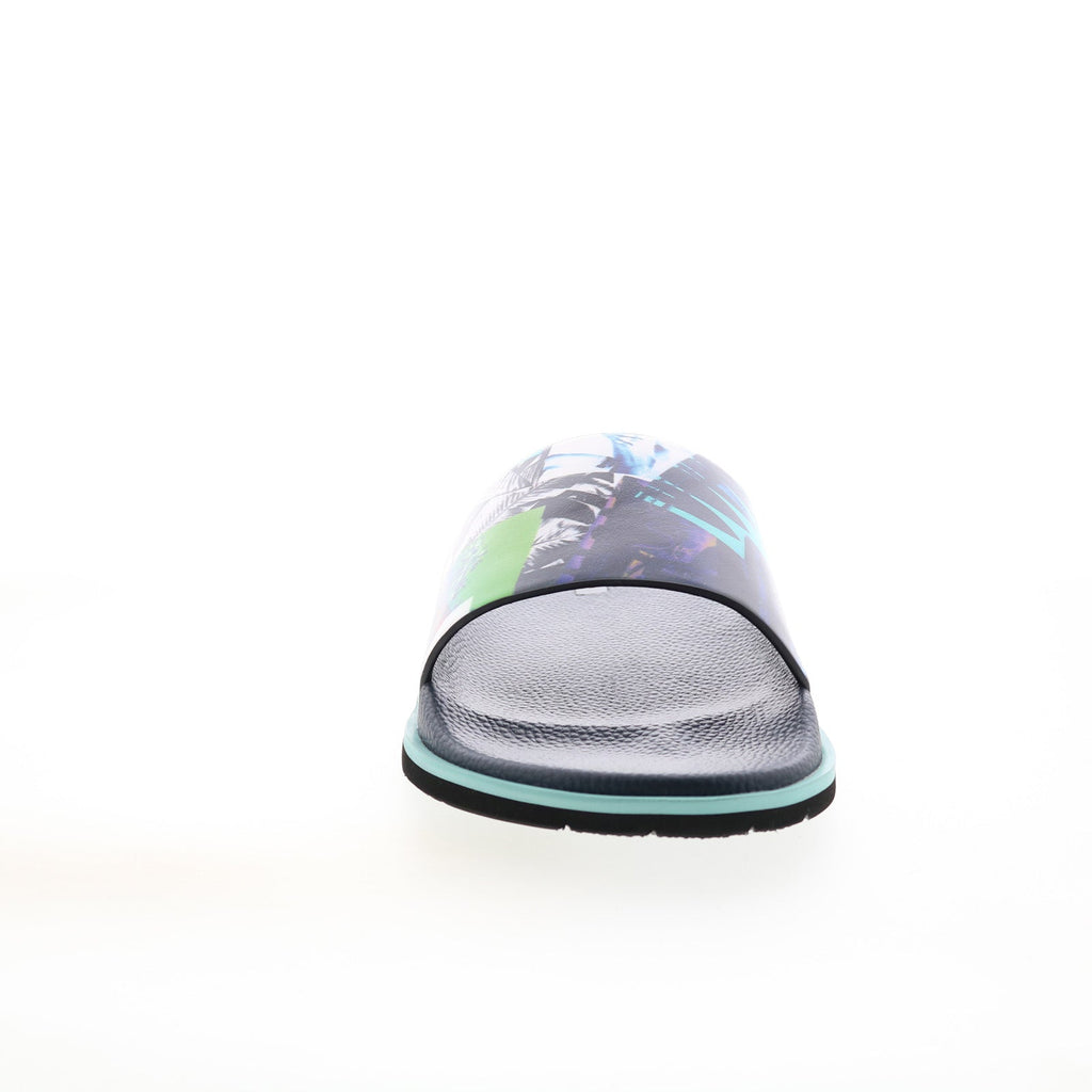 Robert Graham Burdon RG5519F Mens Blue Synthetic Slip On Slides Sandal ...