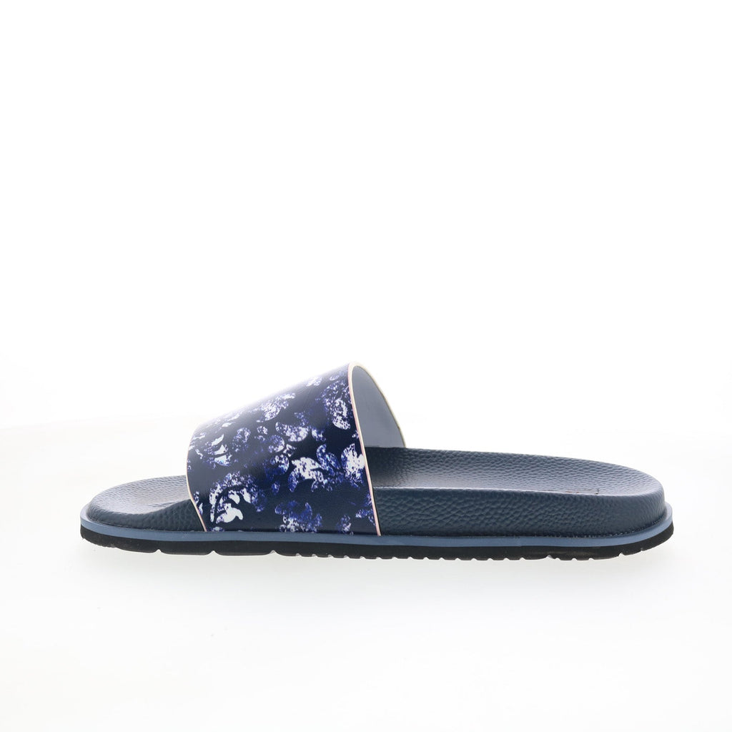 Robert Graham Daintree RG5627F Mens Blue Leather Slip On Slides Sandal ...