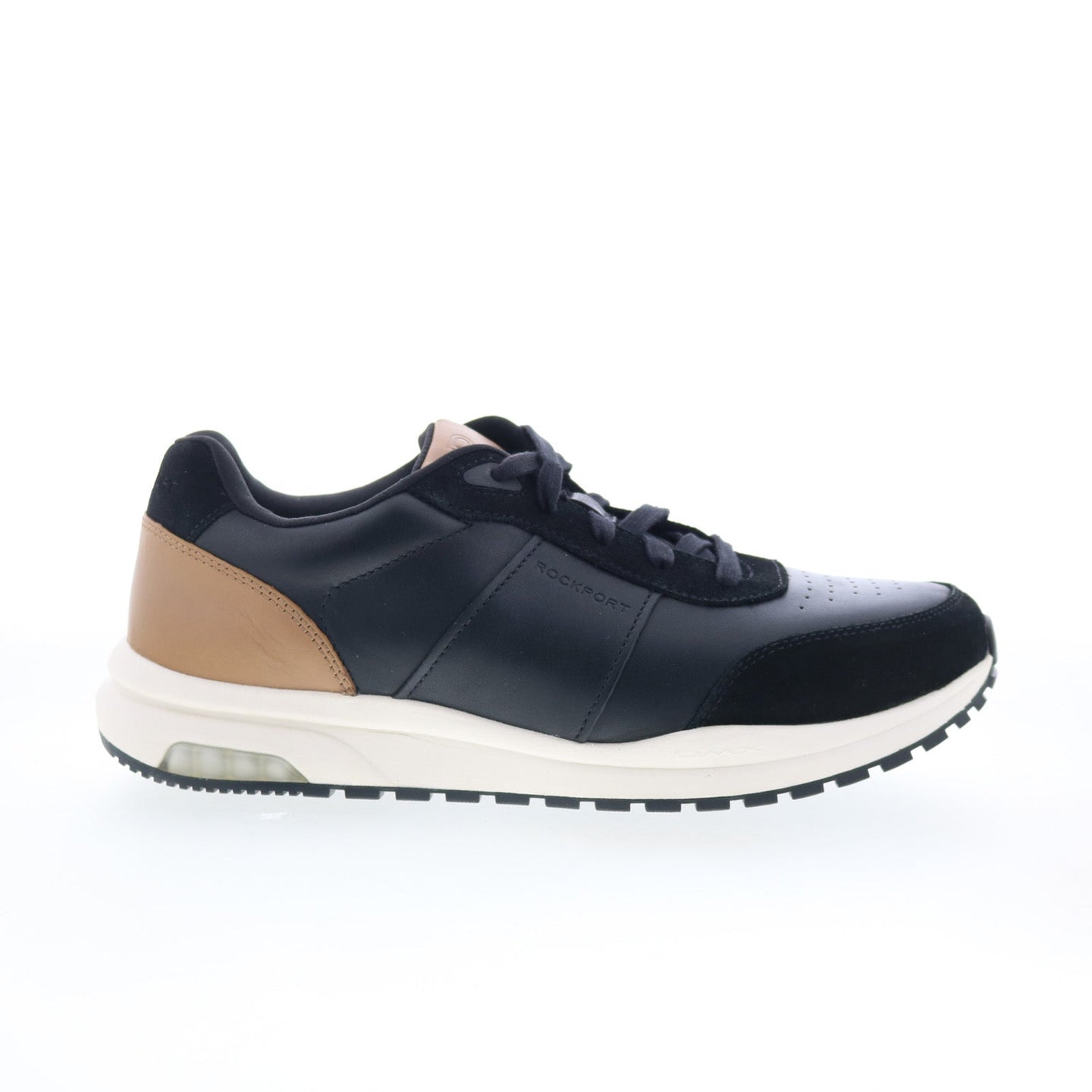Rockport DMX Baker RMDMXBAKER Mens Black Leather Lifestyle Sneakers Sh ...