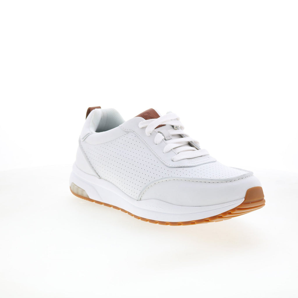 Rockport DMX Bowen RMDMXBOWEN Mens White Leather Lifestyle Sneakers Sh ...