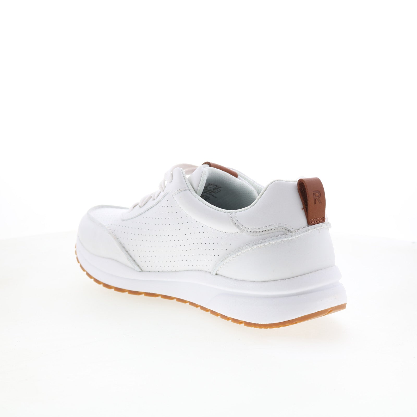 Rockport DMX Bowen RMDMXBOWEN Mens White Leather Lifestyle Sneakers Sh ...
