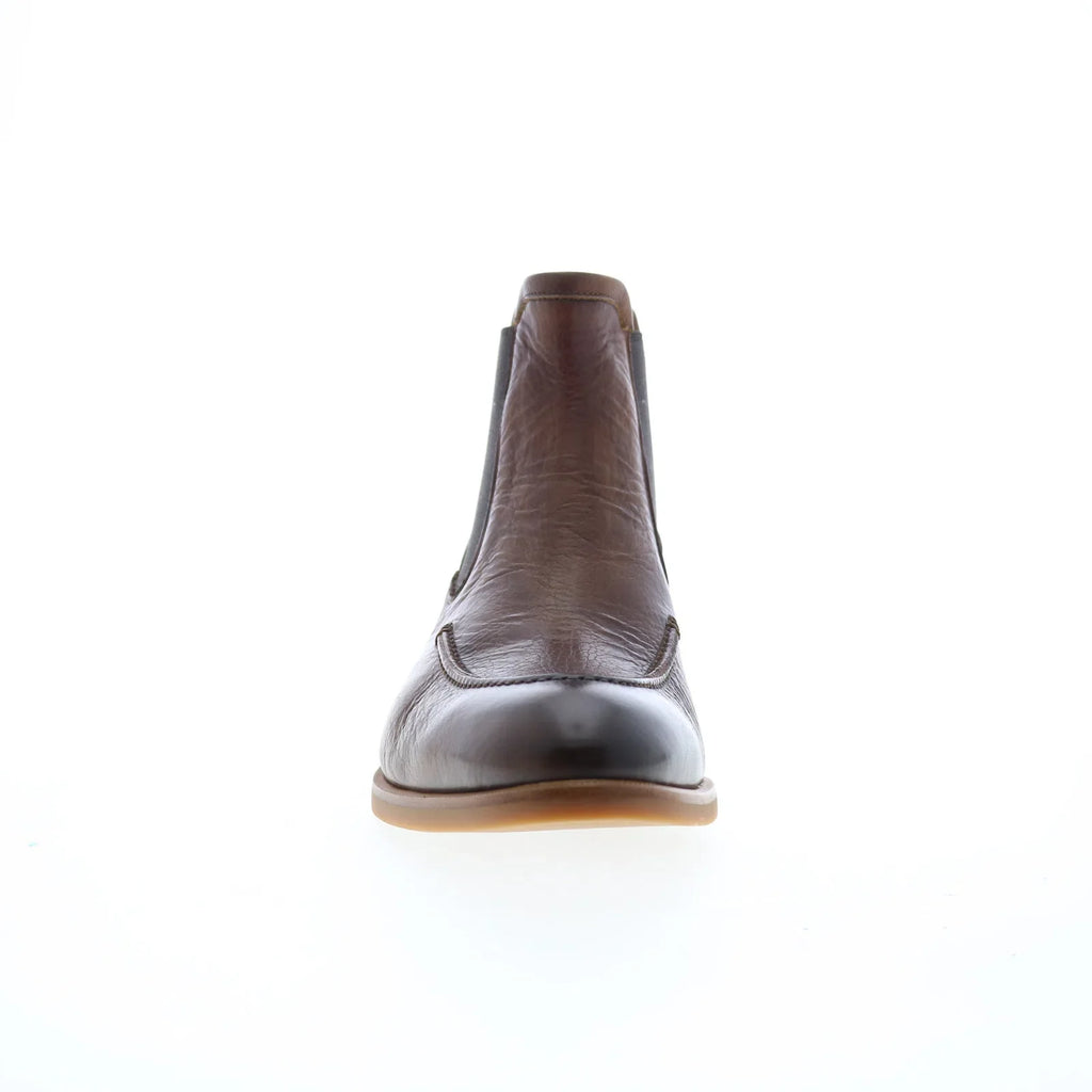Di Bianco Minori Ciana Mens Brown Leather Slip On Chelsea Boots - Ruze ...