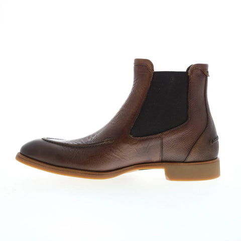 Di Bianco Minori Ciana Mens Brown Leather Slip On Chelsea Boots - Ruze ...