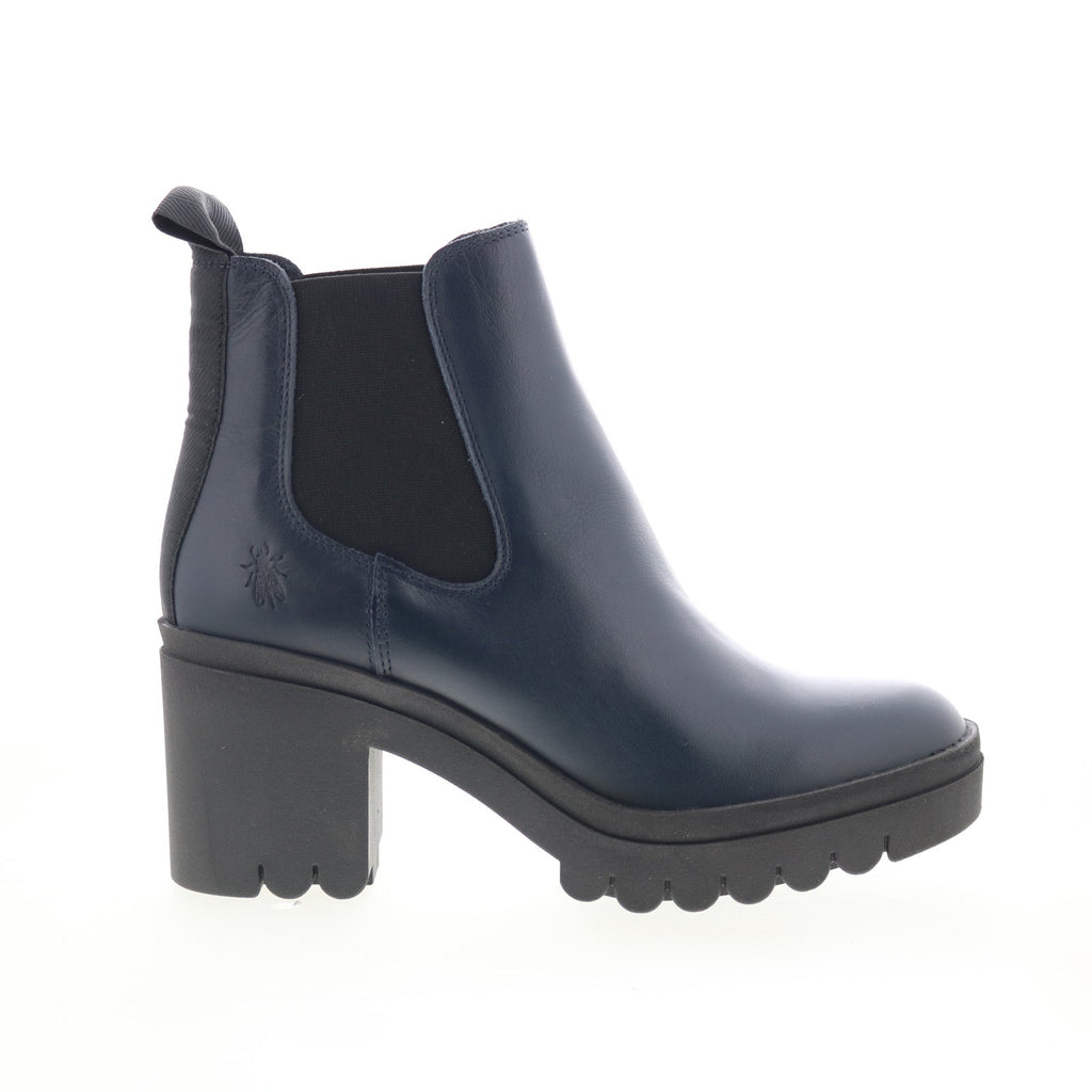Fly London Tope TOPE520FLY-026 Womens Blue Leather Slip On Chelsea Boo ...
