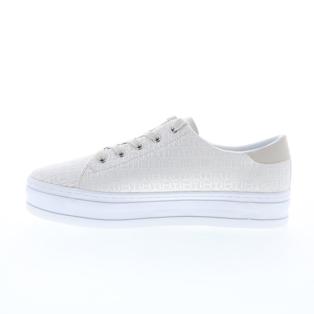 Tommy Hilfiger Bazlie TWBAZLIE Mens Beige Canvas Lifestyle Sneakers Sh ...