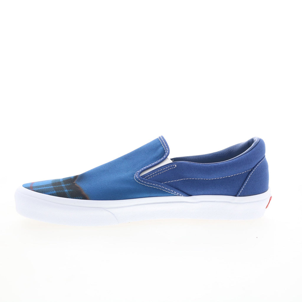 Vans Classic Slip-On VN000XG81P4 Mens Blue Skate Inspired Sneakers Sho ...