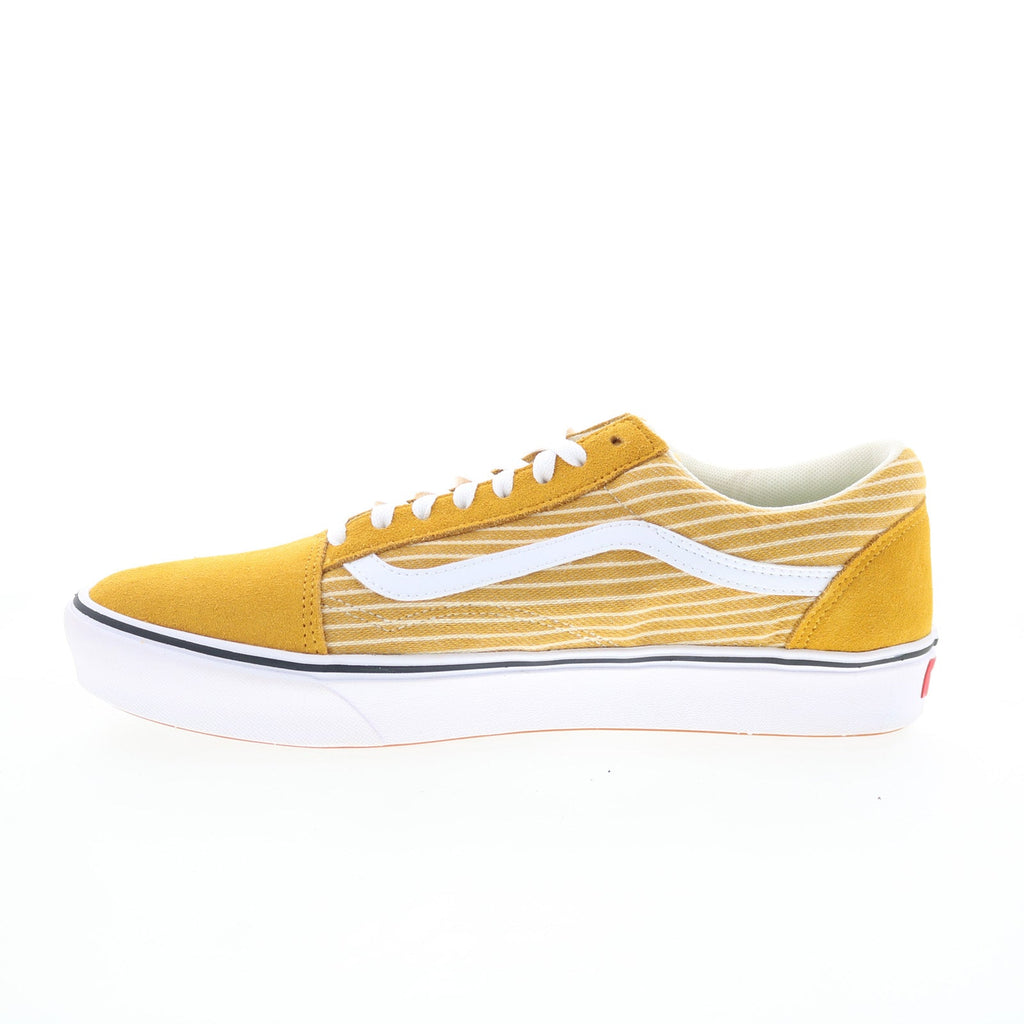 Vans Comfycush Old Skool Mens Yellow Skate Inspired Sneakers Shoes ...