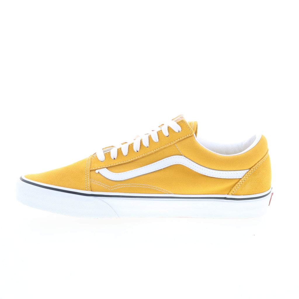 Vans Old Skool VN0A5KRSF3X Mens Yellow Suede Skate Inspired Sneakers S ...