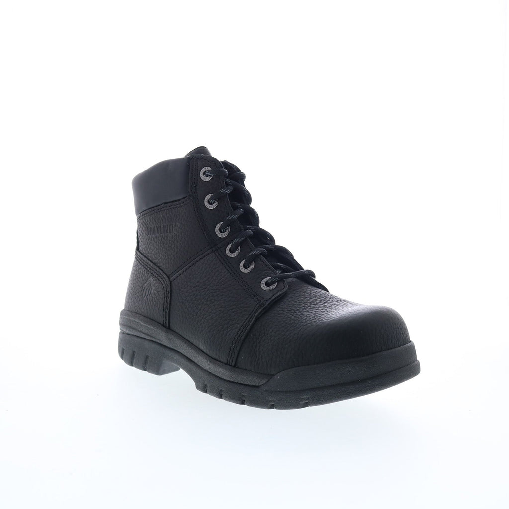 Wolverine Marquette 6" Steel Toe EH Slip Resistant Mens Black Work Boo ...