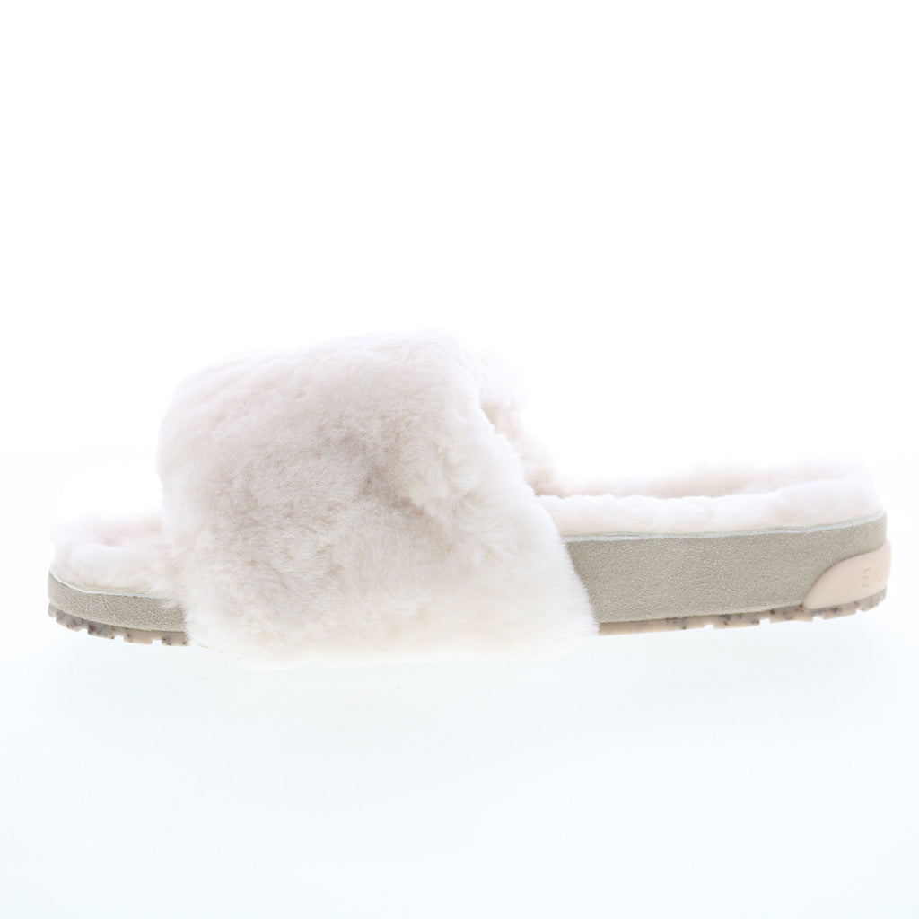 Emu Australia Musica W12592 Womens Beige Leather Slip On Slides Slippe ...