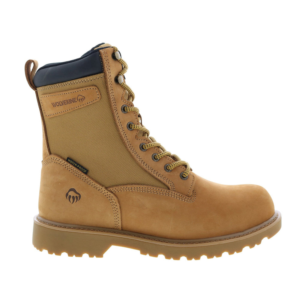 Wolverine Floorhand WP Insulated Steel Toe 8" Mens Brown Wide Work Boo ...