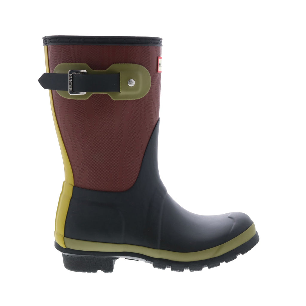 Hunter Original Short Erosion Patchwork Texture Boot Womens Brown Rain ...