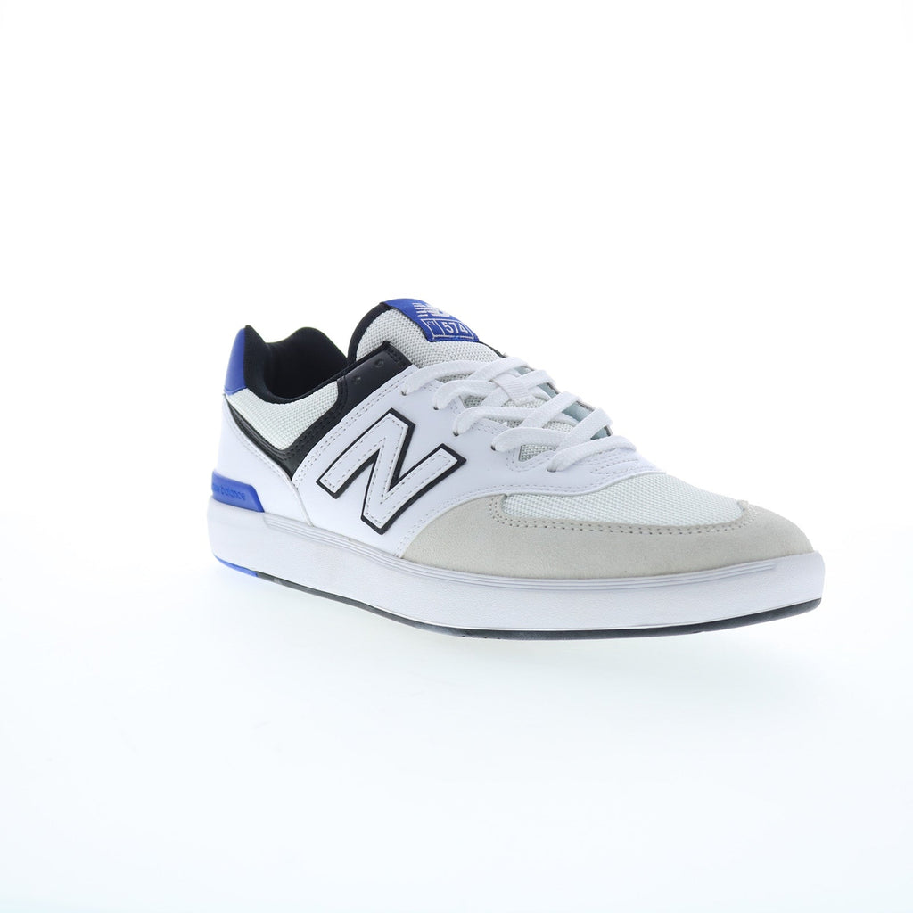 New Balance 574 XCT574LFJ Mens White Leather Lifestyle Sneakers Shoes ...