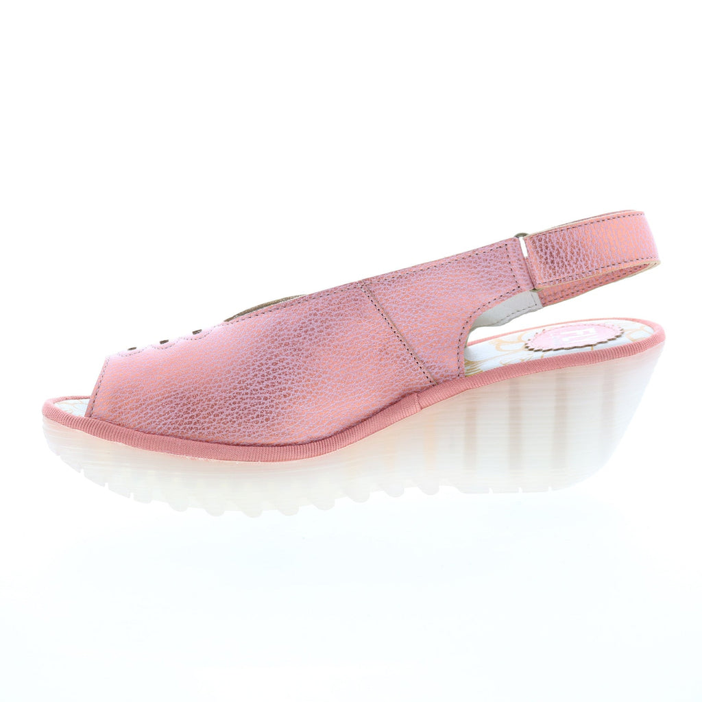 Fly London Yeay YEAY387FLY-002 Womens Pink Leather Strap Sandals Shoes ...