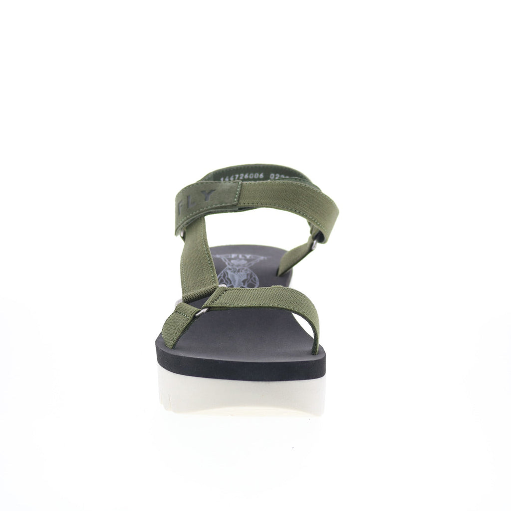 Fly London Yefa YEFA726FLY-006 Womens Green Leather Platform Sandals S ...