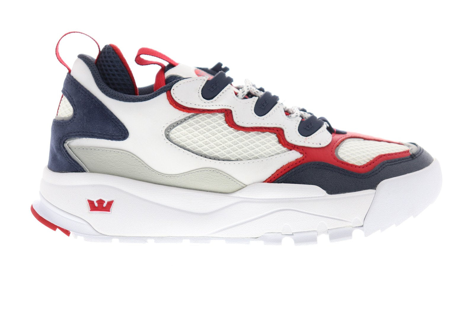 Supra Muska 2000 06582-180-M Mens White Low Top Lace Up Skate Sneakers ...