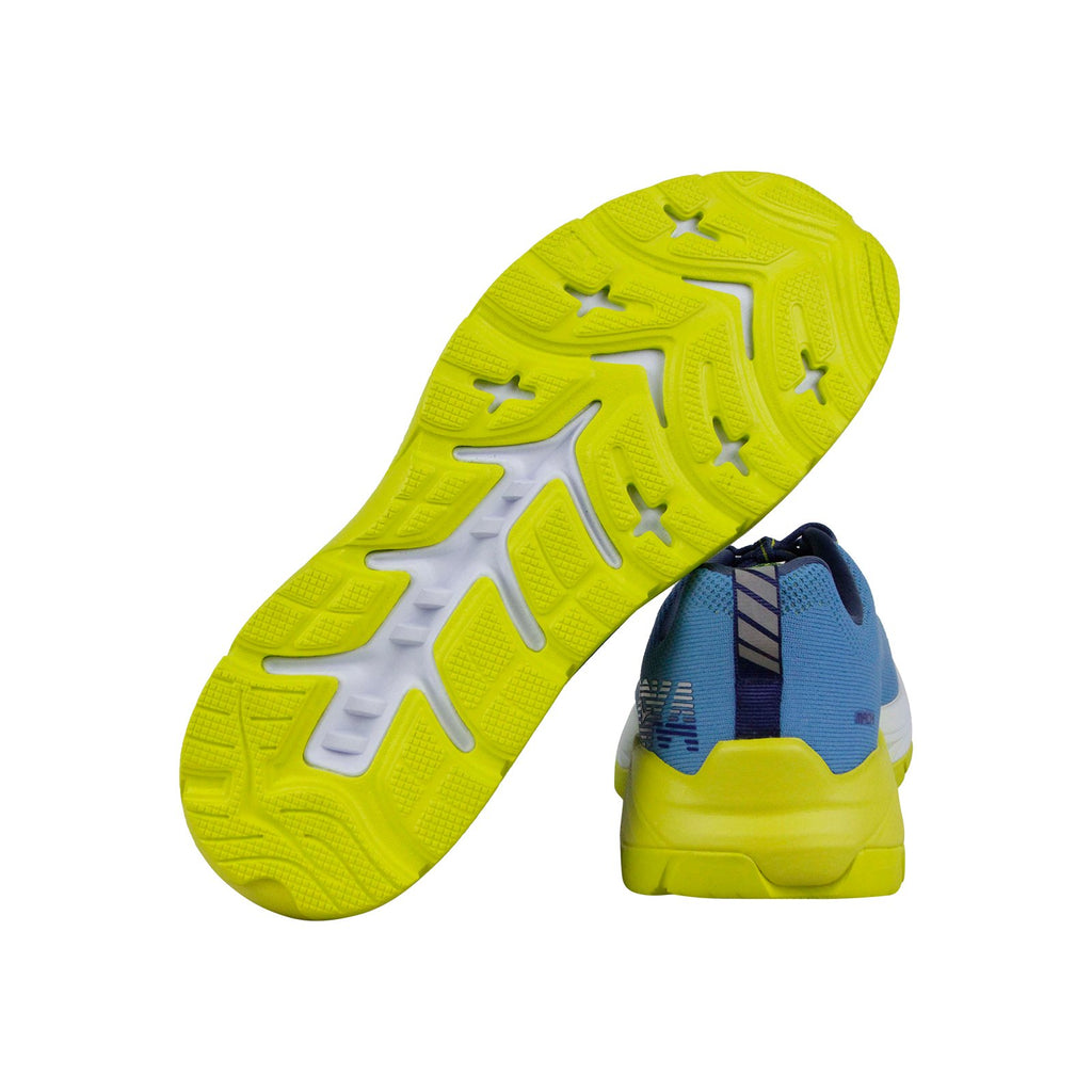 Hoka One One Mach 1019279 Mens Blue Canvas Lace Up Athletic Running Sh ...