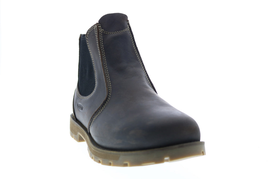 Keen Seattle Romeo 1024261 Mens Brown Leather Slip On Work Boots - Ruze ...