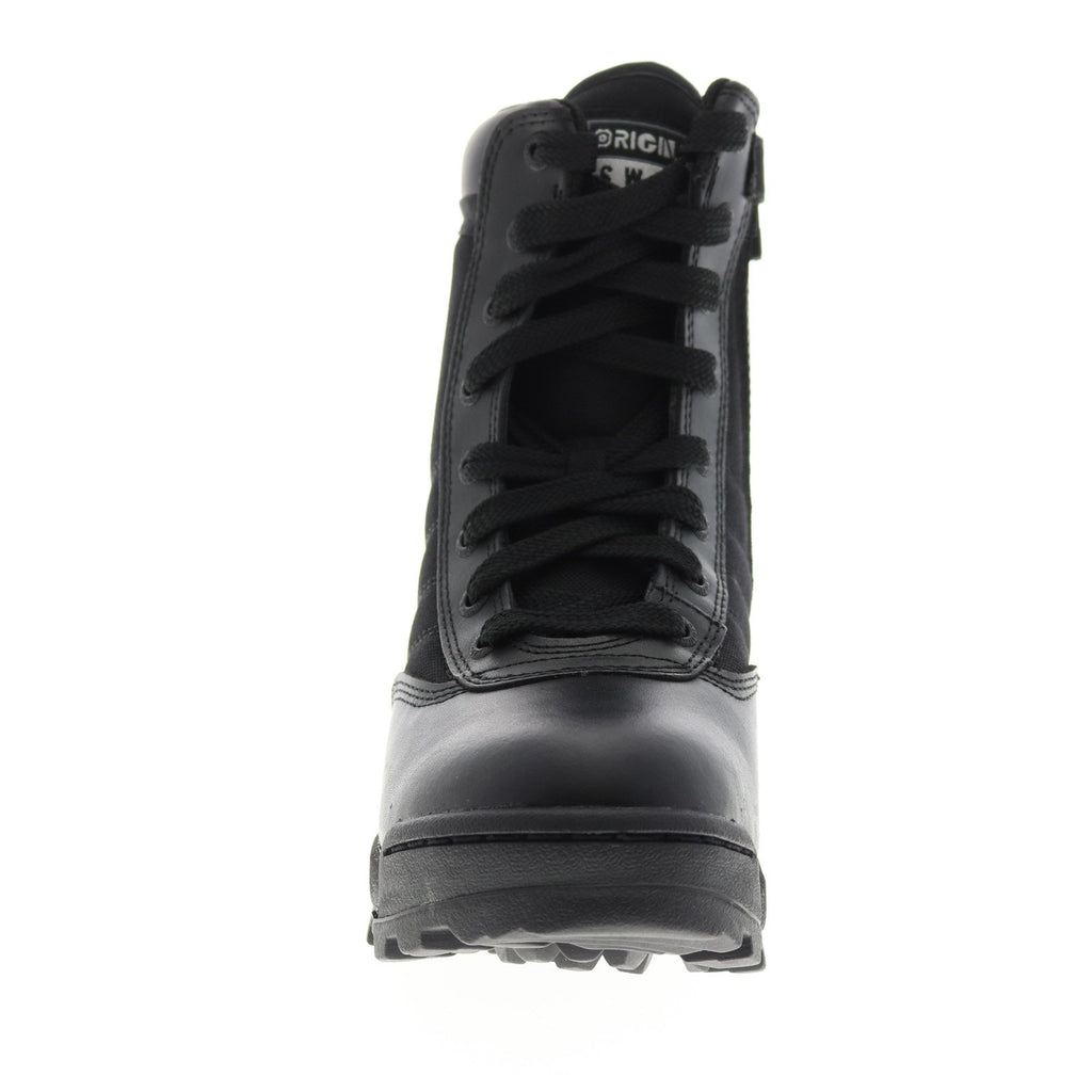 Original Swat Classic 9 Side Zip 115201 Mens Black Leather Tactical ...