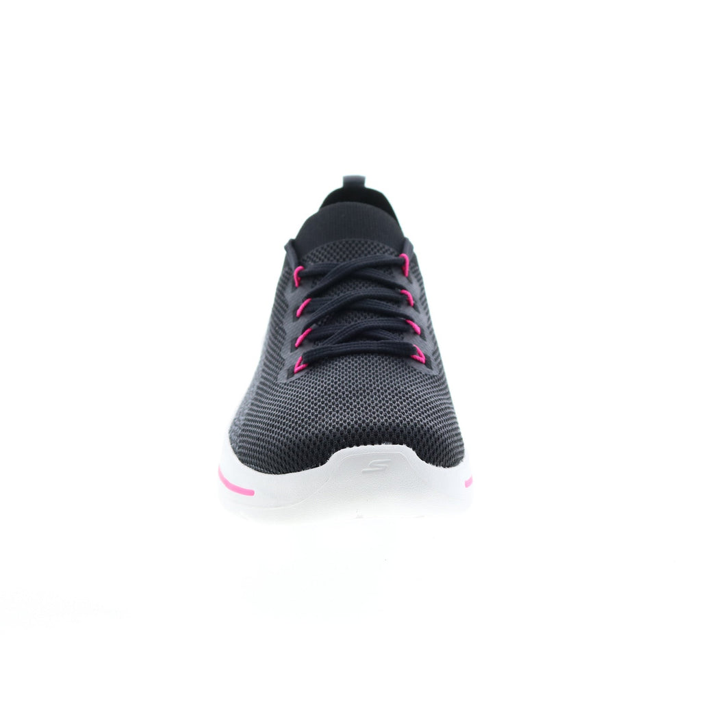 Skechers Go Walk Arch Fit Clancy Womens Black Lifestyle Sneakers Shoes ...