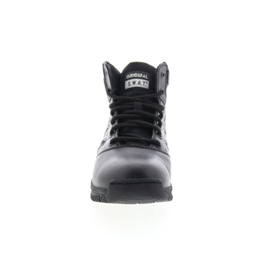 Original Swat Force 6“ Side Zip 153101 Mens Black Leather Tactical Boo ...