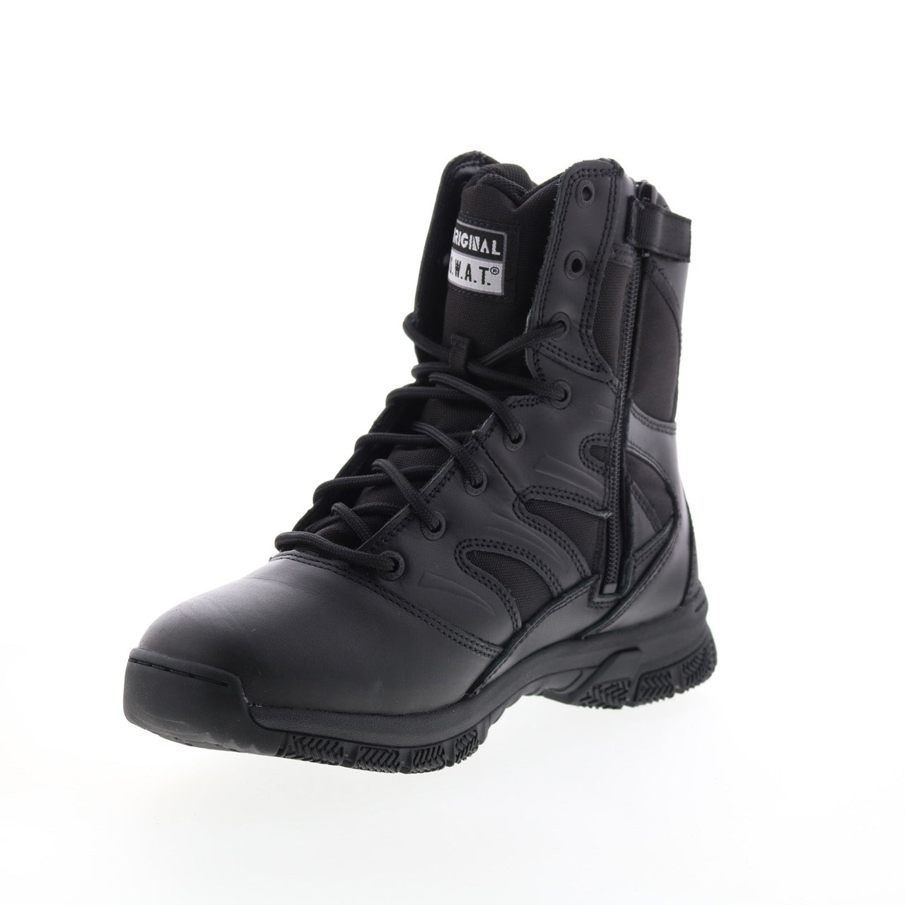 Original Swat Force 8” Side-Zip EN 155231 Mens Black Leather Tactical ...