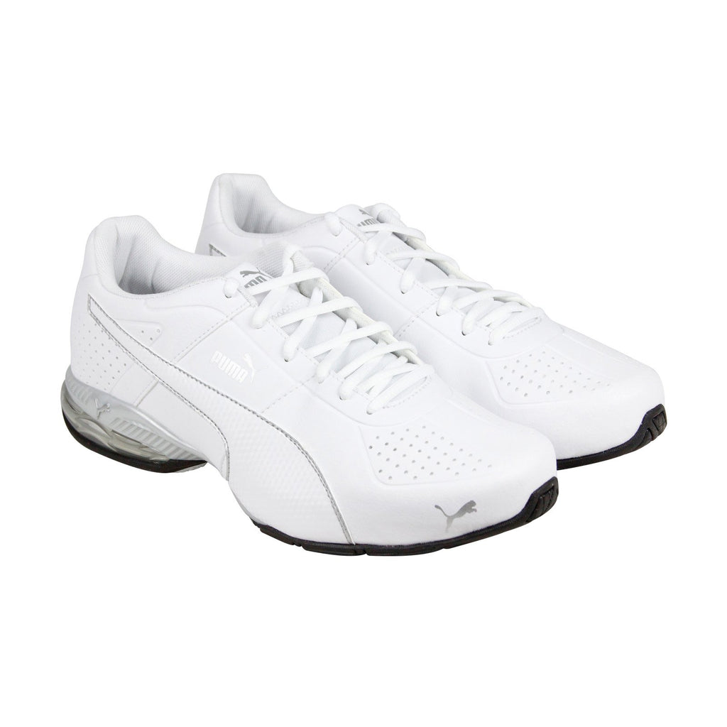 Puma Cell Surin 2 Fm 18987603 Mens White Leather Lace Up Athletic Runn ...