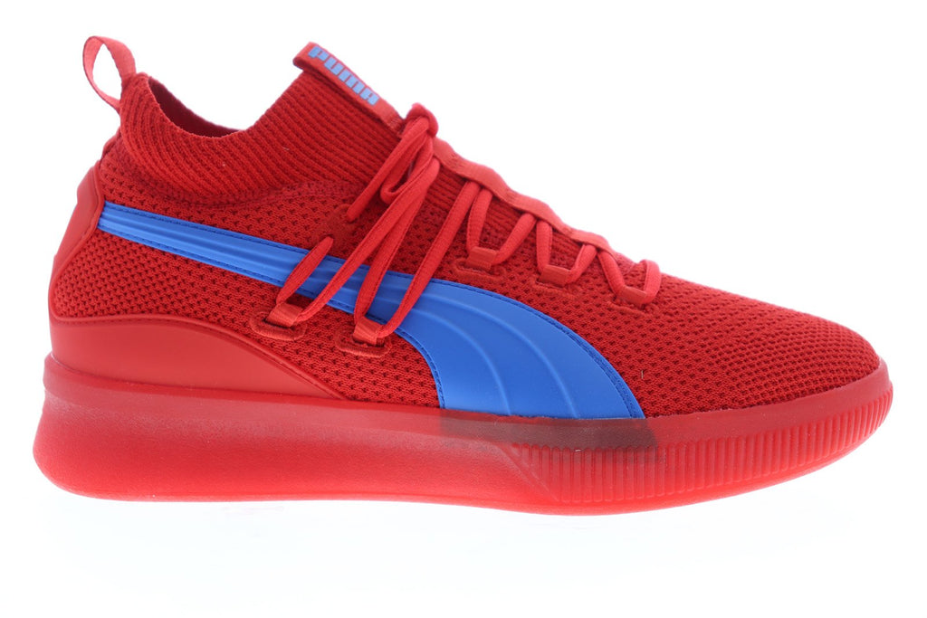Puma Clyde Court GW 19171202 Mens Red Canvas Lace Up Lifestyle Sneaker ...