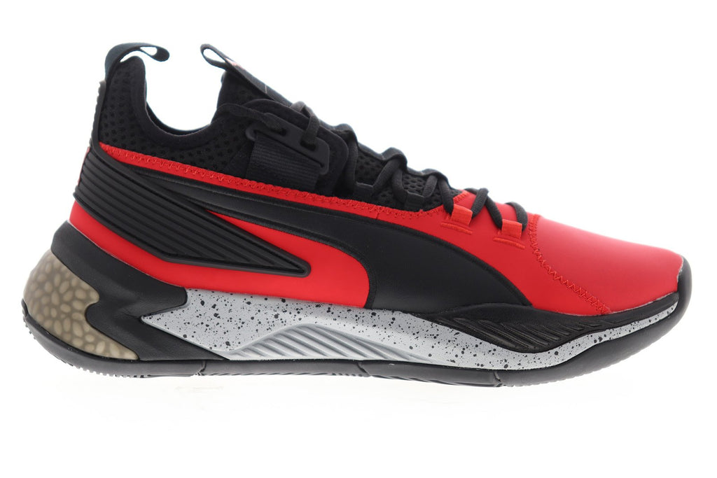 Puma Uproar Hybrid Court Core Mens Red Low Top Lace Up Lifestyle Sneak ...