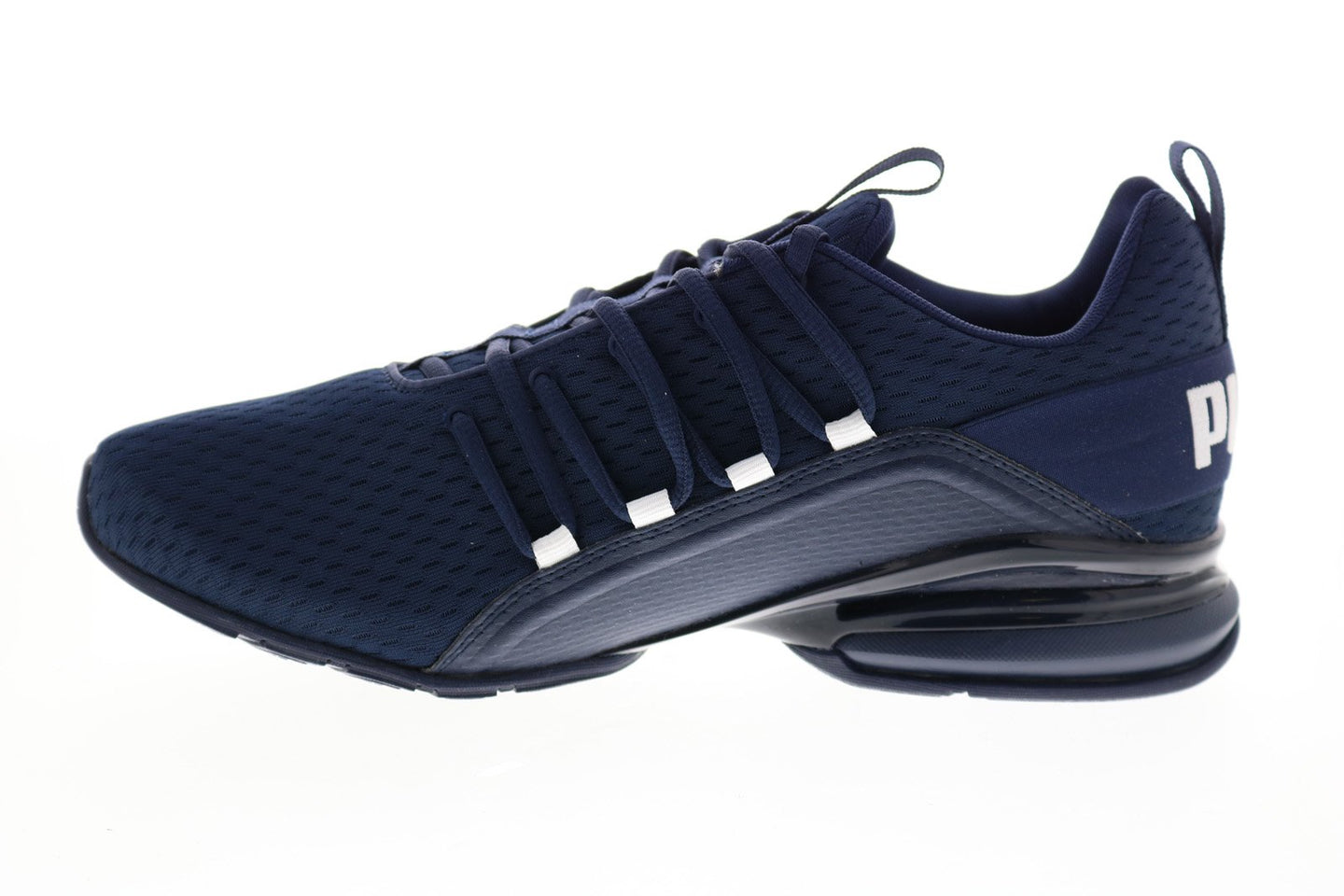 Puma Axelion Sleek 19449402 Mens Blue Canvas Lace Up Athletic Running ...