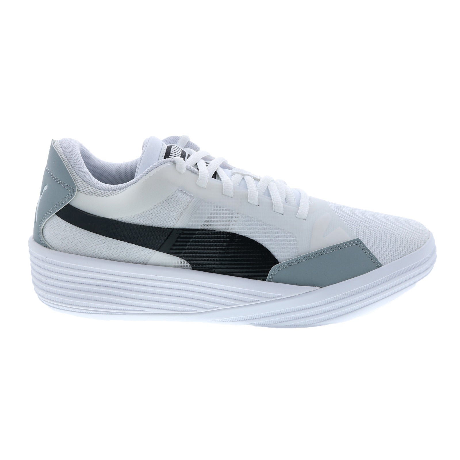 Puma Clyde All-Pro Team 19550902 Mens White Athletic Basketball Shoes ...