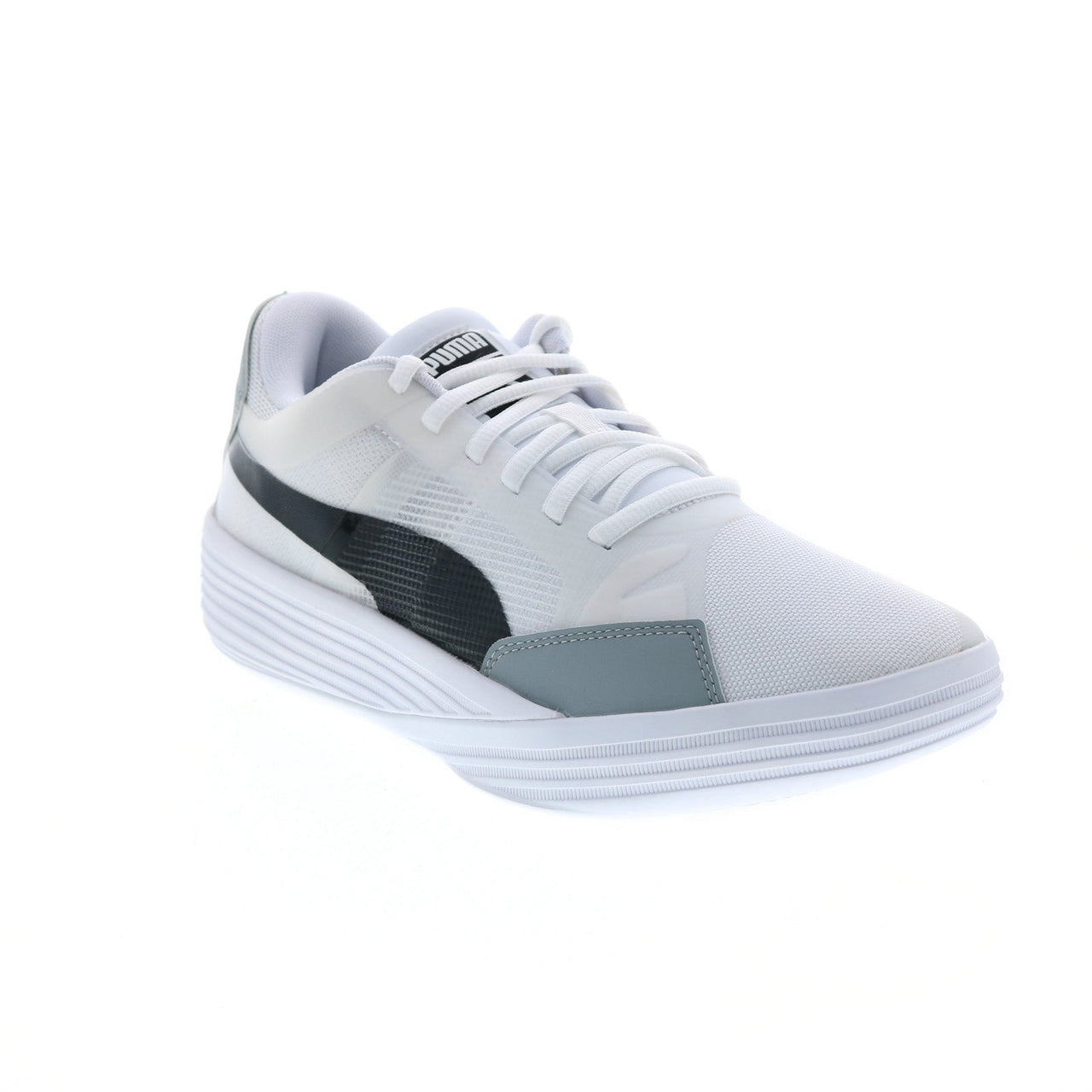 Puma Clyde All-Pro Team 19550902 Mens White Athletic Basketball Shoes ...